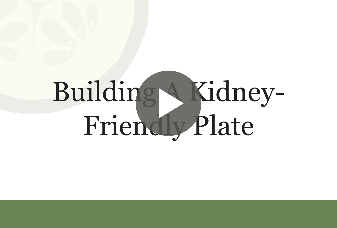 Building a Kidney Friendly Plate | Cukebook